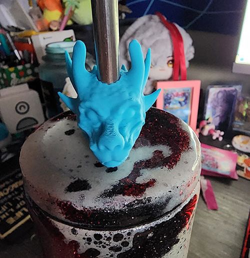🐉 Eastern Dragon Straw topper・Free 3D File for ・Cults