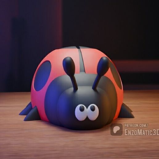 🐞 Ladybug piggy bank, money box - 3mf, STL - Print in place, No Support ...