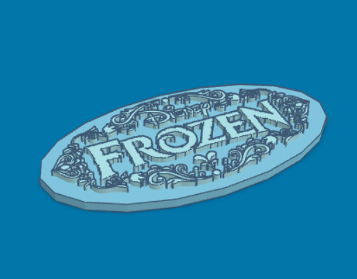 STL file Placa Frozen 🗝️ ・Design to download and 3D print・Cults