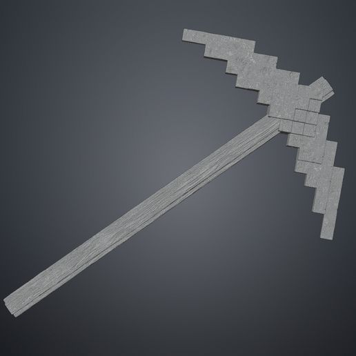 🎬 Minecraft Movie Pickaxe・ 3D File for 3D printing・Cults