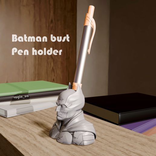🖊️ Batman pen holder bust 3d model highpoly printable・ STL File for 3D ...