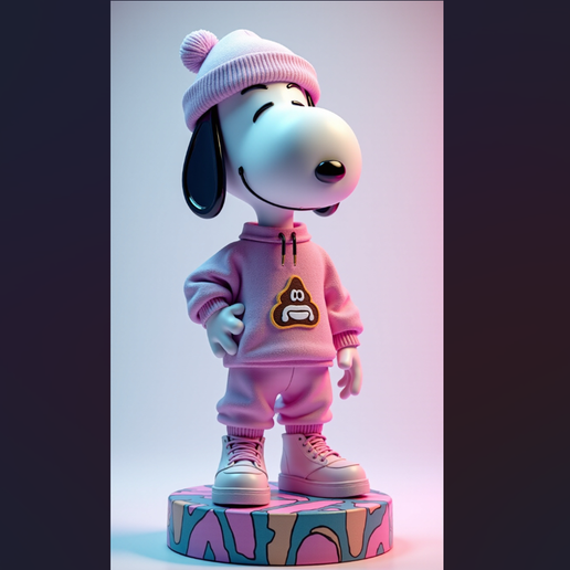 STL file Urban Snoopy – Cool Canine Vibes 🆒 (3MF)・3D printable model to ...