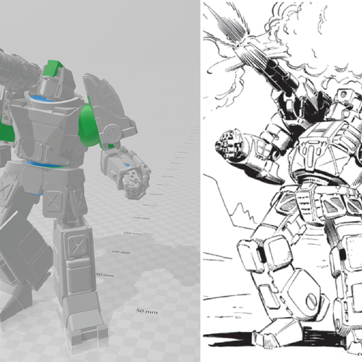 🎲 Grand Titan T-IT-N14R "Vengeance"・Gratis STL File per Stampa 3D・Cults