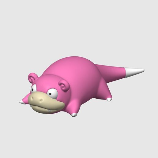 Archivo STL Flegmon (Slowpoke) Farbig, Pokedex Nr. 079 // Pokemon 🐉 ...