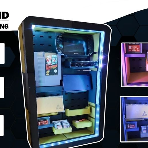🎮 GameGrid - Modular Printable Organizer for Games & Consoles・ STL File ...