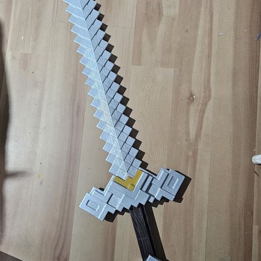 🎬 A Minecraft Movie Iron and Diamond Sword. Movie, video game, props ...