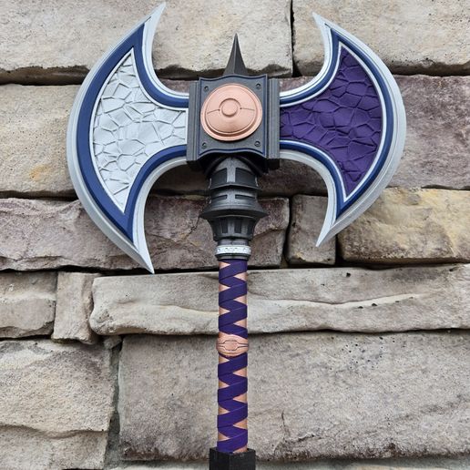 🪓 The Manscaper Epic Battle Axe for Cosplay or Larping・ STL File for 3D ...