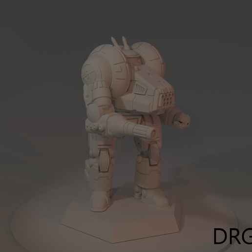 🐉 Battletech - Dragon - DRG-1N・Free STL File for ・Cults