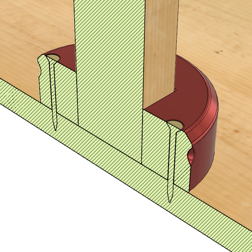 STL file Beam Format 55mm x 70mm Table Base Connector in .step and .stl ...