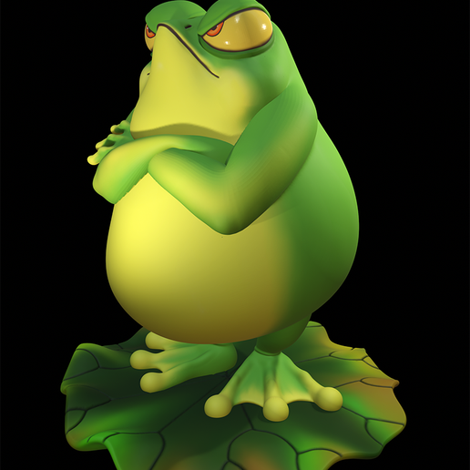 STL file Funny frog : Desktop Ornament. 🐸 (OBJ)・3D print design to ...
