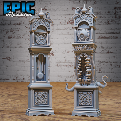 3D file Mimic Clock ‧ DnD Miniature ‧ Tabletop Miniatures ‧ Gaming ...