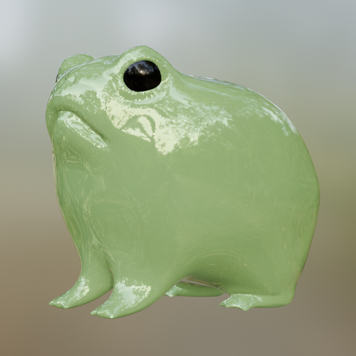STL file cute angry rain frog 😡 ・3D printable model to download・Cults