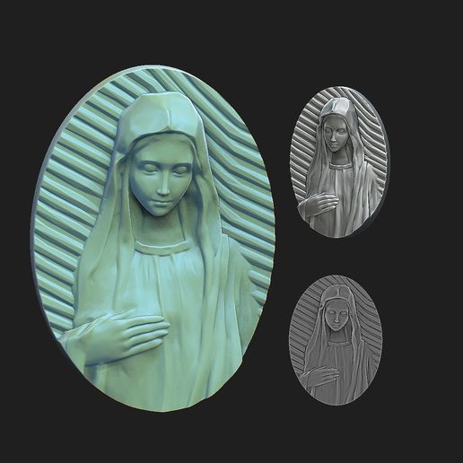 STL file Virgin Mary ️ (OBJ)・3D printing template to download・Cults