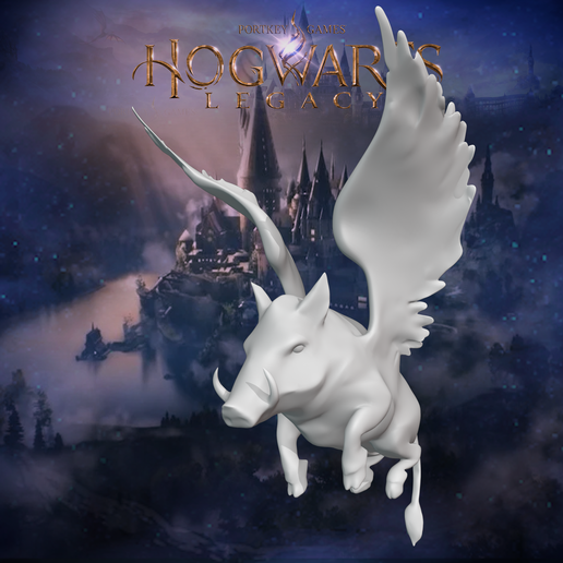 🐗 Harry Potter Hogwarts Legacy - Winged Boar・ STL File for 3D printing ...