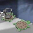 🐢 Turtle Coaster, Cute Eco-Friendly Drink Coaster, Ocean & Animal Lover ...