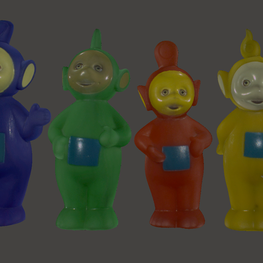 🎨 TELETUBBIES, TINKY WINKY,DIPSY,LAA-LAA, PO・ 3D File for ・Cults