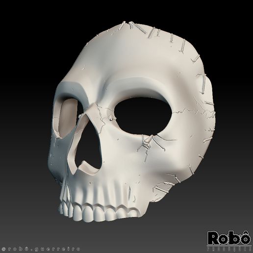 👻 Ghost Mask MW3 Simon Riley (Highly Accurate) - STL model 3D print file・ STL File for 3D ...