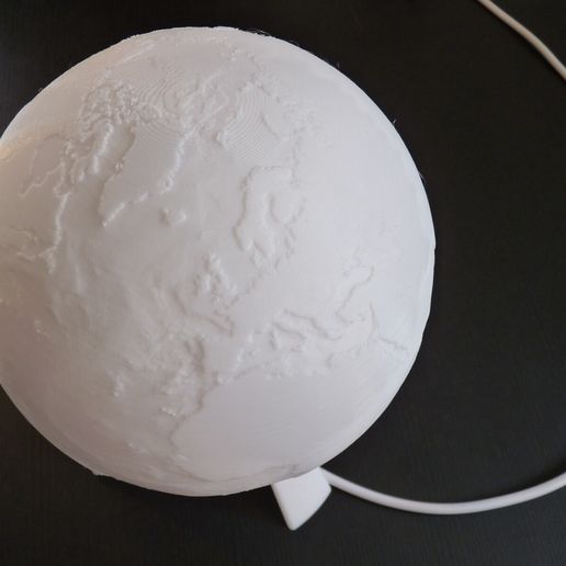 🌙 High resolution 3d models for Moon / Earth Lithophane 3d printing・ 3D ...
