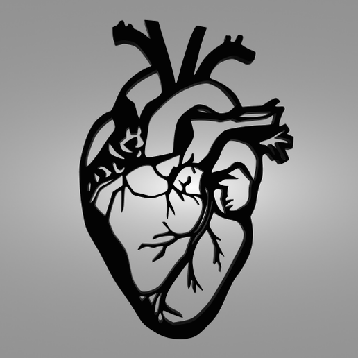 💜 Heart・Free STL File for ・Cults