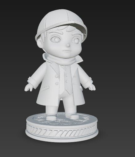 🕵️‍♂️ The Famous Detective in a Cute Style: Chibi Victorian Sleuth 3D ...