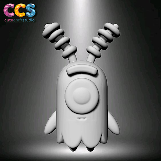 Archivo STL Plankton Chibi Bob Esponja 👾 (3MF)・Idea de impresión 3D ...