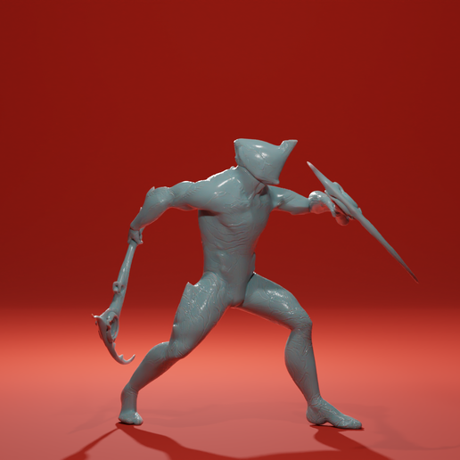 🥷 Stoneblade Shinobi - Cyberpunk Ninja・Free 3D File for ・Cults