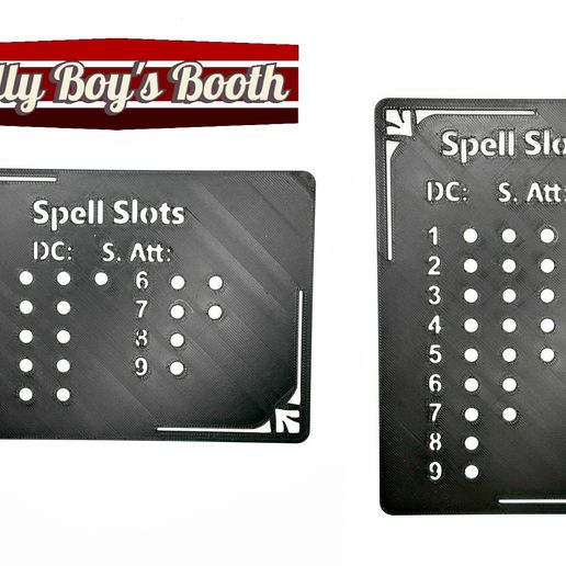 🎲 Spell Slot Tracker Stencil for 5th Edition Dungeons and Dragons!・ STL ...