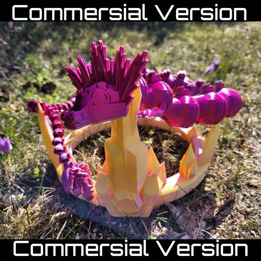 🐉 Dragon Crown *Commmersial version*・ STL File for ・Cults