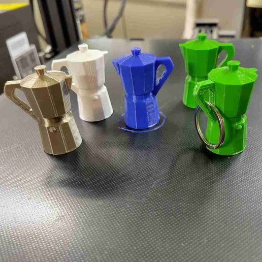 🗝️ Moka keyring・Free STL File for 3D printing・Cults