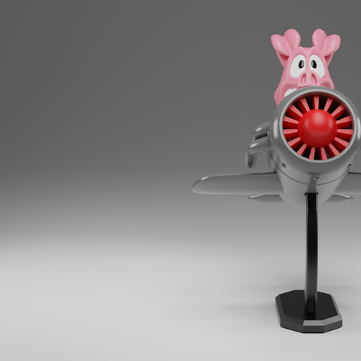 🐖 AVIATOR PIG・ STL File for ・Cults