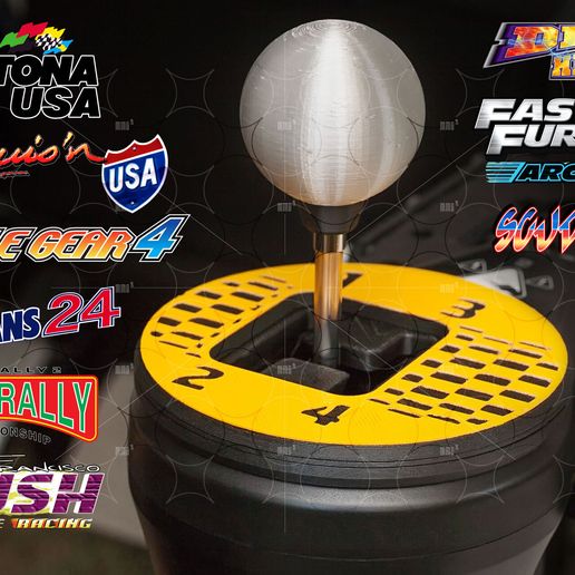 🕹️ Arcade style shifter mod for Thrustmaster TH8s・ 3D File for 3D ...