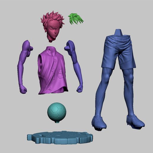 🔒 Isagi Yoichi-Blue Lock・ 3D File for ・Cults