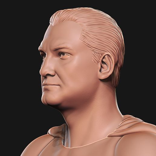 Descargar archivo DXF Modelo de impresión 3D de la escultura del busto de George Reeves • Plan ...