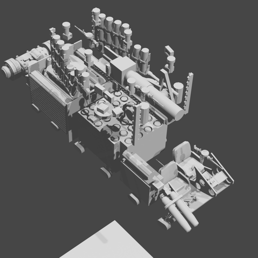 🪖 1/72 Scale Kv-2 Soviet Heavy Tank Full Interior Upgrade STL Set・ STL ...