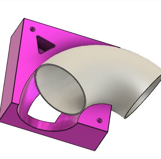 🚗 Elbow Cut (D76.1mm 3" Rint40) Cutting Tool Holder・ STL File for 3D ...