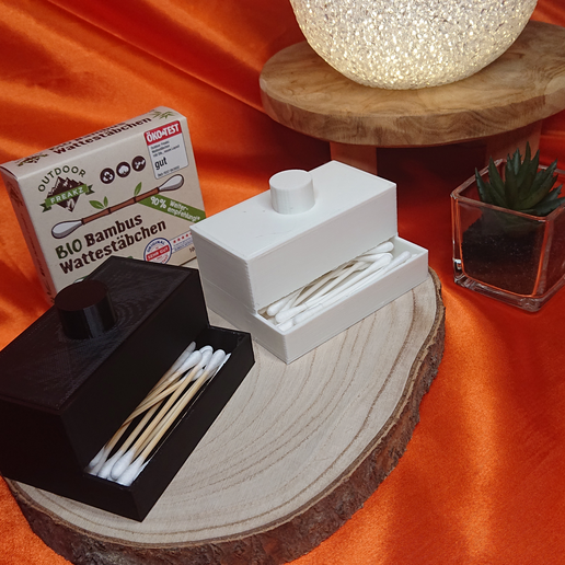 Free STL file Container for cotton buds 📦 ・3D print object to download ...