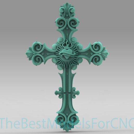 📁 3D Model STL File for CNC Router Laser & 3D Printer Crucifix With ...
