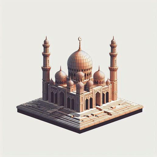 🕌 Islamic Mosque Showpiece 3D Print – Modern Style Decorative Sculpture ...