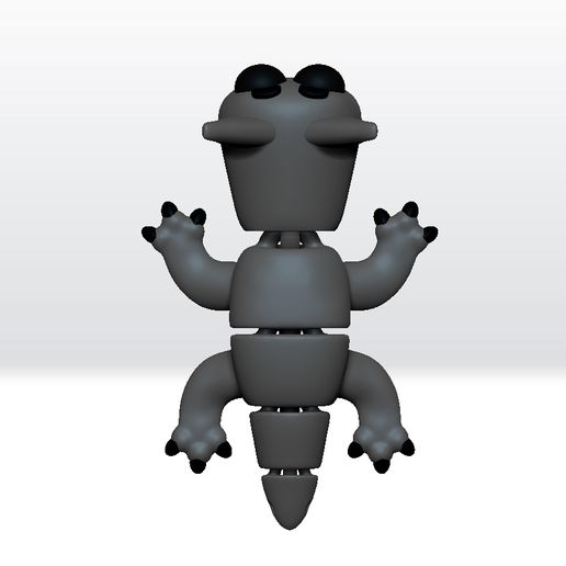 STL file Sprunki Gray Flexi Articulated STL 3D Character Fanart 🦸 (3MF ...