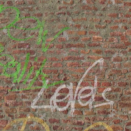 graffiti wall texture 3d