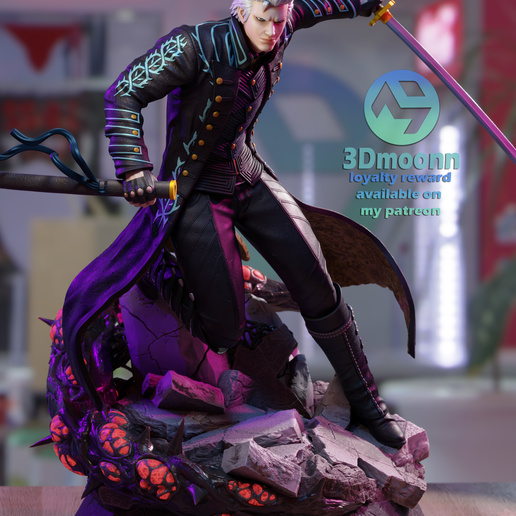 Файл 3D Vergil - Devil May Cry 5 😈 ・Модель для загрузки и 3D печати・Cults