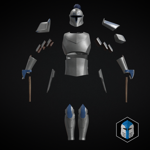 Bartok Medieval Captain Rex Armor - 3D Print Files・ 3D File for ・Cults