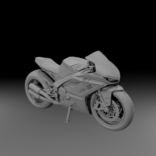 🏍️ V4 Superbike 1200cc Inspired 3D Printable STL – Racing Sport ...