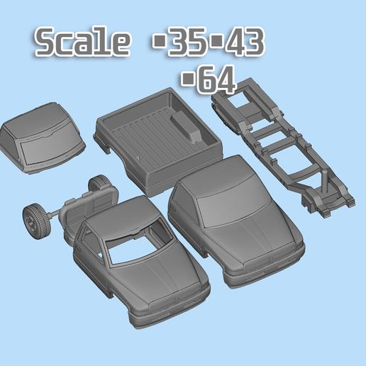 🖼️ Dodge frame short Pickup 1500 Regular cab stl file 3d printing・ 3D ...