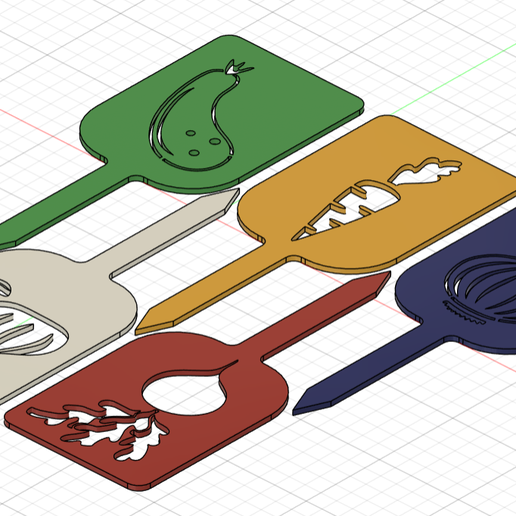 🪴 Garden row marker kit・ STL File for 3D printing and CNC machining ...