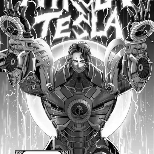 🎨 Nikola Tesla Shuumatsu no Valkyrie lithophany・Free STL File for ・Cults