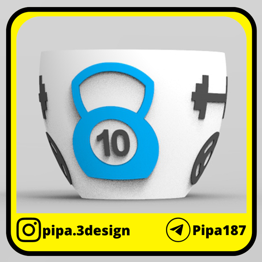 Archivo STL Maceta Dia de la madre gym・Diseño imprimible en 3D para descargar・Cults