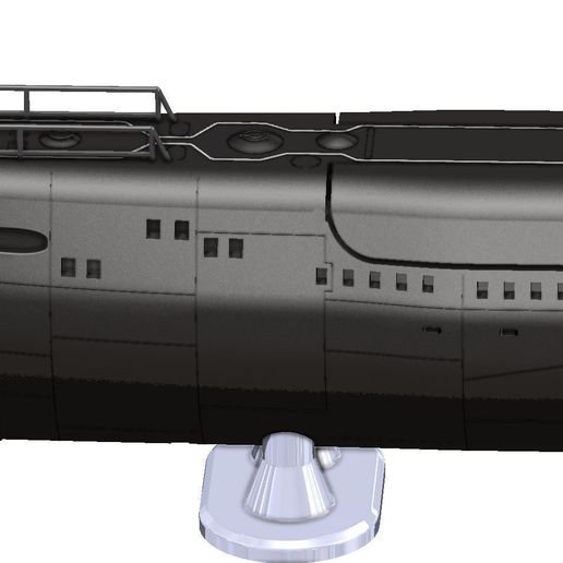 🧸 Soviet Echo Class Submarine – Detailed 3D Printable 1.4m Model with ...