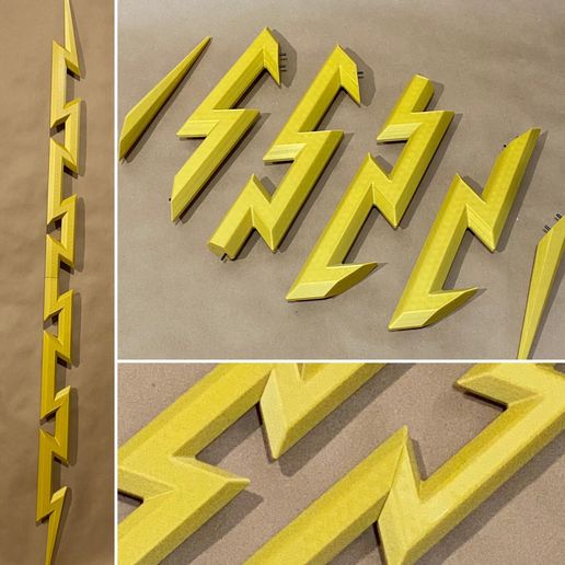 zeus lightning bolt prop