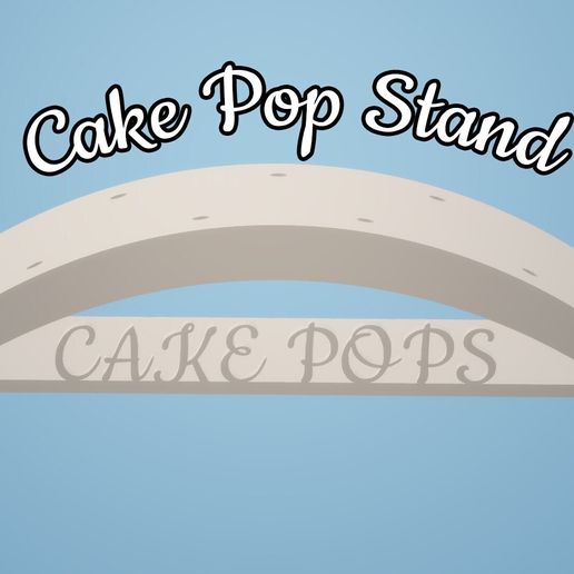 🍰 Arched Cake Pop Stand・ 3D File for 3D printing・Cults
